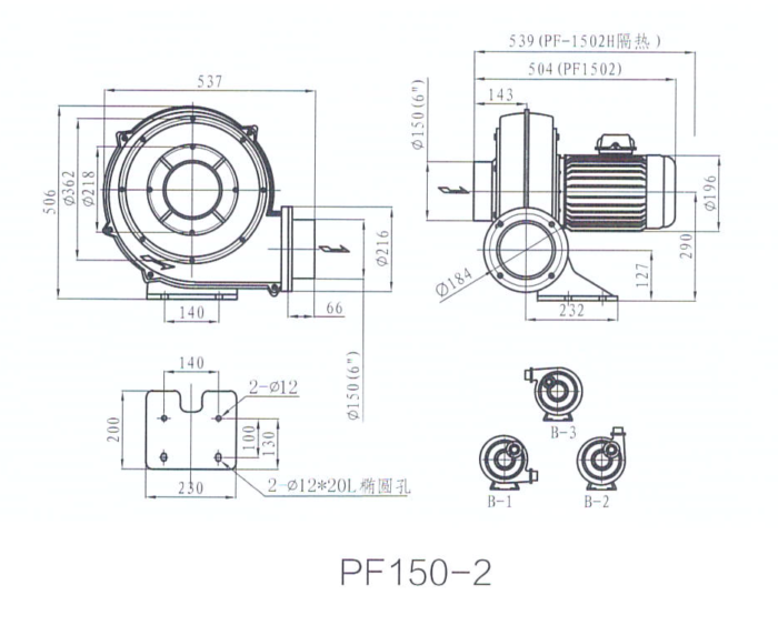 QUẠT THỔI KHÍ CHUANFAN PF150 2 CHÍNH HÃNG : VỮNG PHÁT